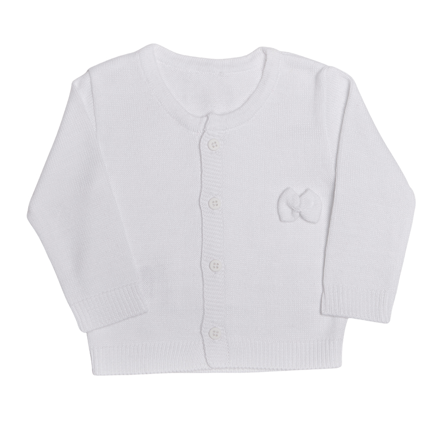 Casaco Fofinho em Tricô Laço