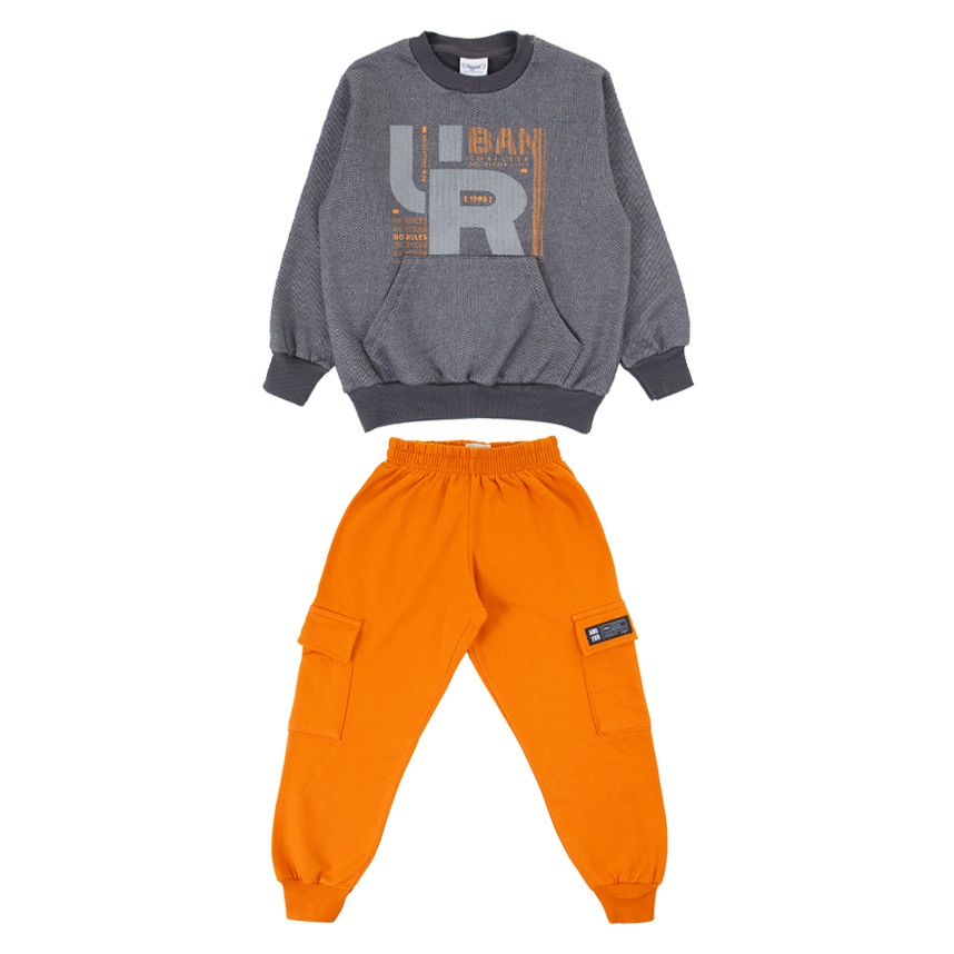 Conjunto Infantil Angerô Blusão Moletom Estampa Urban