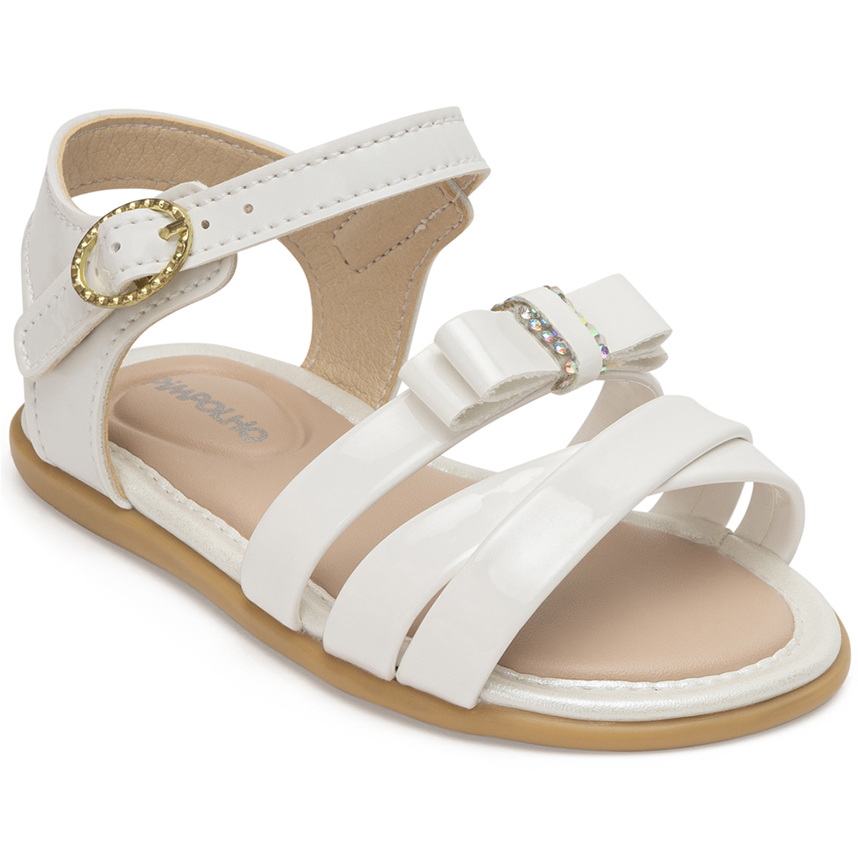 Sandália Infantil Pimpolho Fivela Com Tiras E Laço